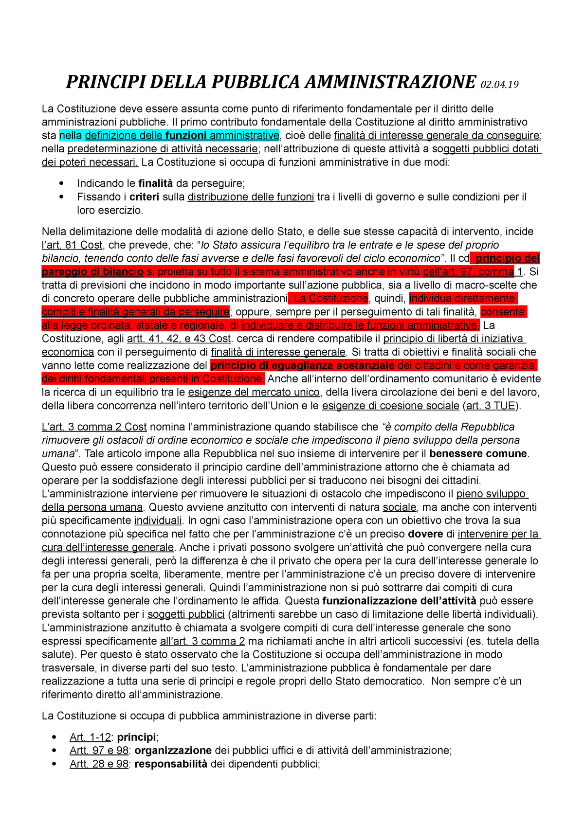 6 Principi Della Pubblica Amministrazione Principi Della Pubblica