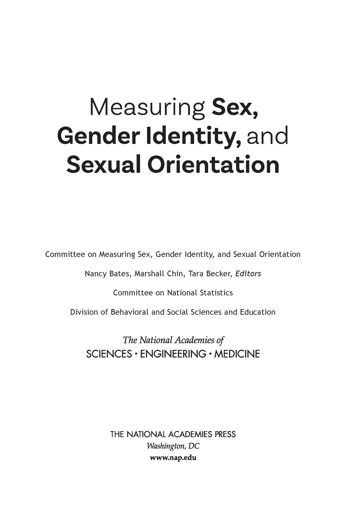 Measuring Sex Gender Identity And Sexual Orientation Any Opinions
