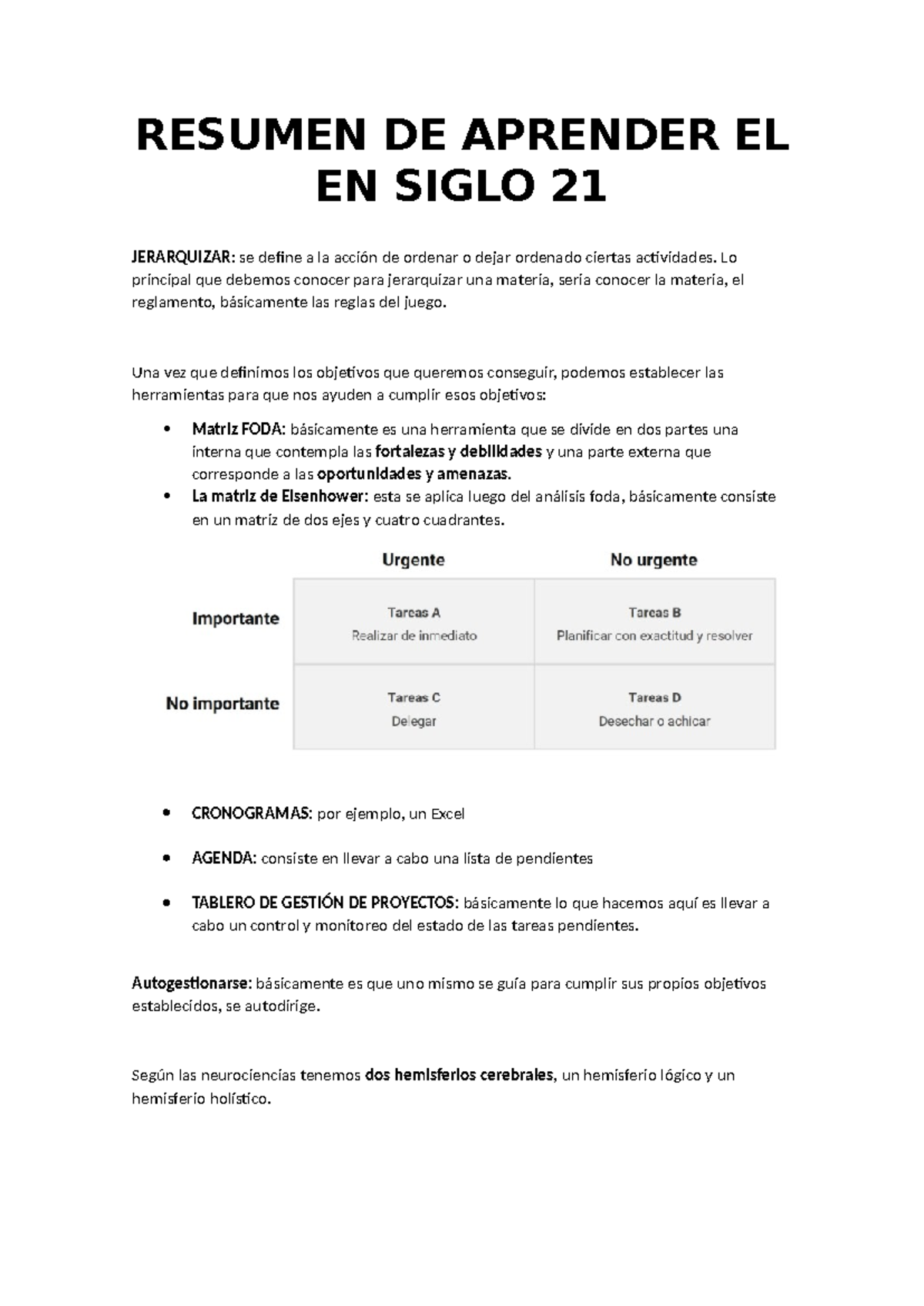 Resumen De Aprender El En Siglo 21 M1 Y M2 Resumen De Aprender El