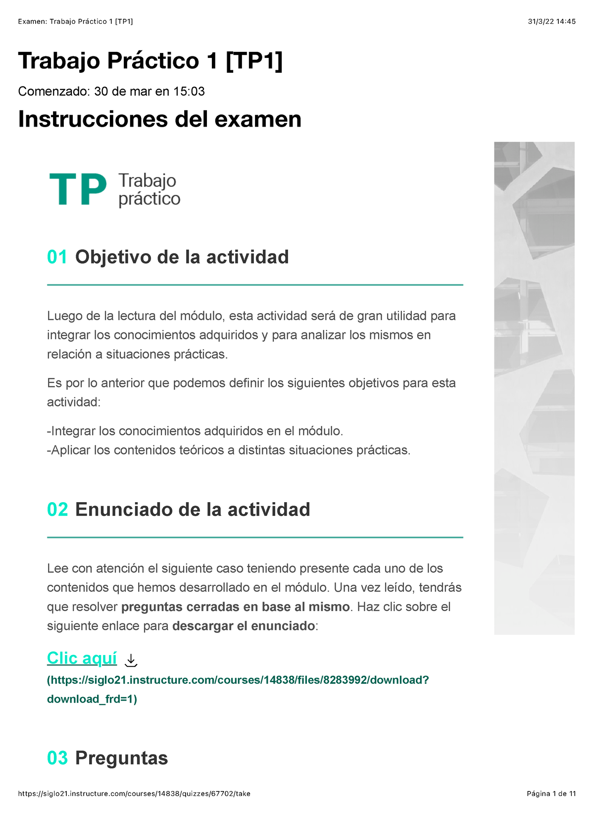 Tp1 Examen Trabajo Práctico 1 Tp1 70 Trabajo Práctico 1 Tp1