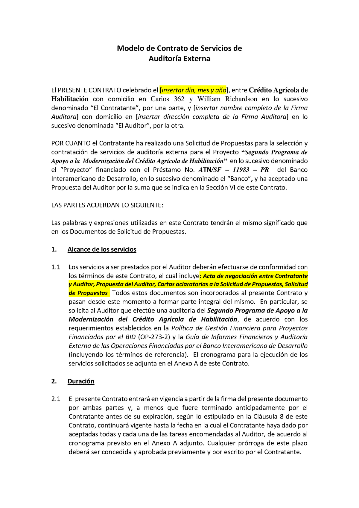 Formato De Auditoria Escrita