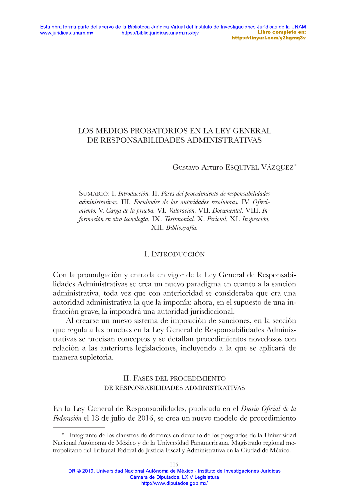 Medios Probatorios En La Lgra 115 Los Medios Probatorios En La Ley