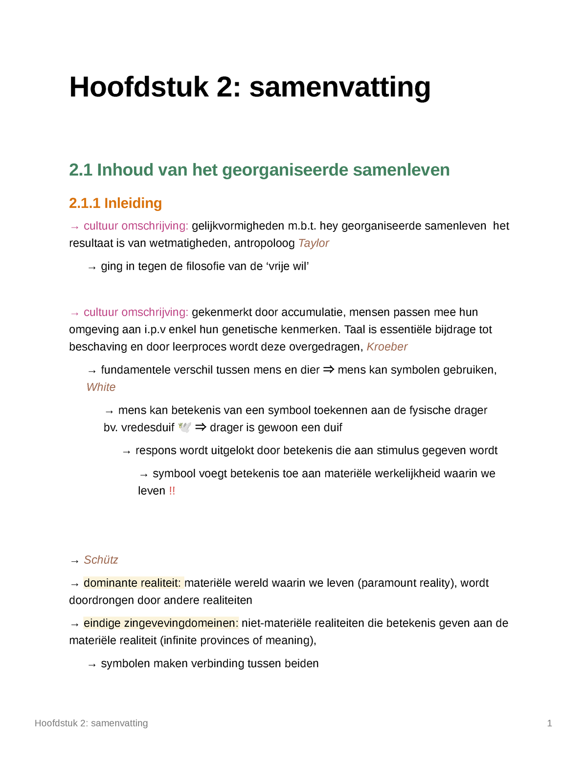 Hoofdstuk 2 Samenvatting Hoofdstuk 2 Samenvatting 2 Inhoud Van Het