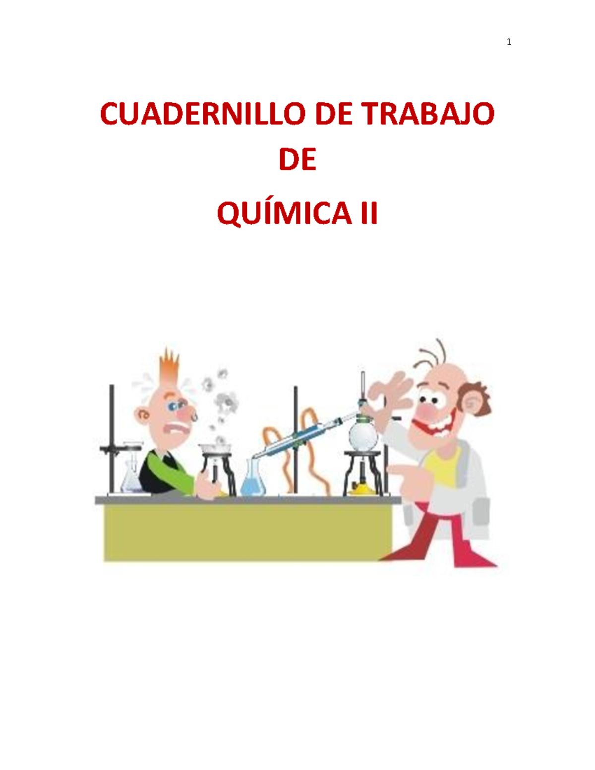 Cuadernillo De Actividades De Química Ii Cuadernillo De Trabajo De