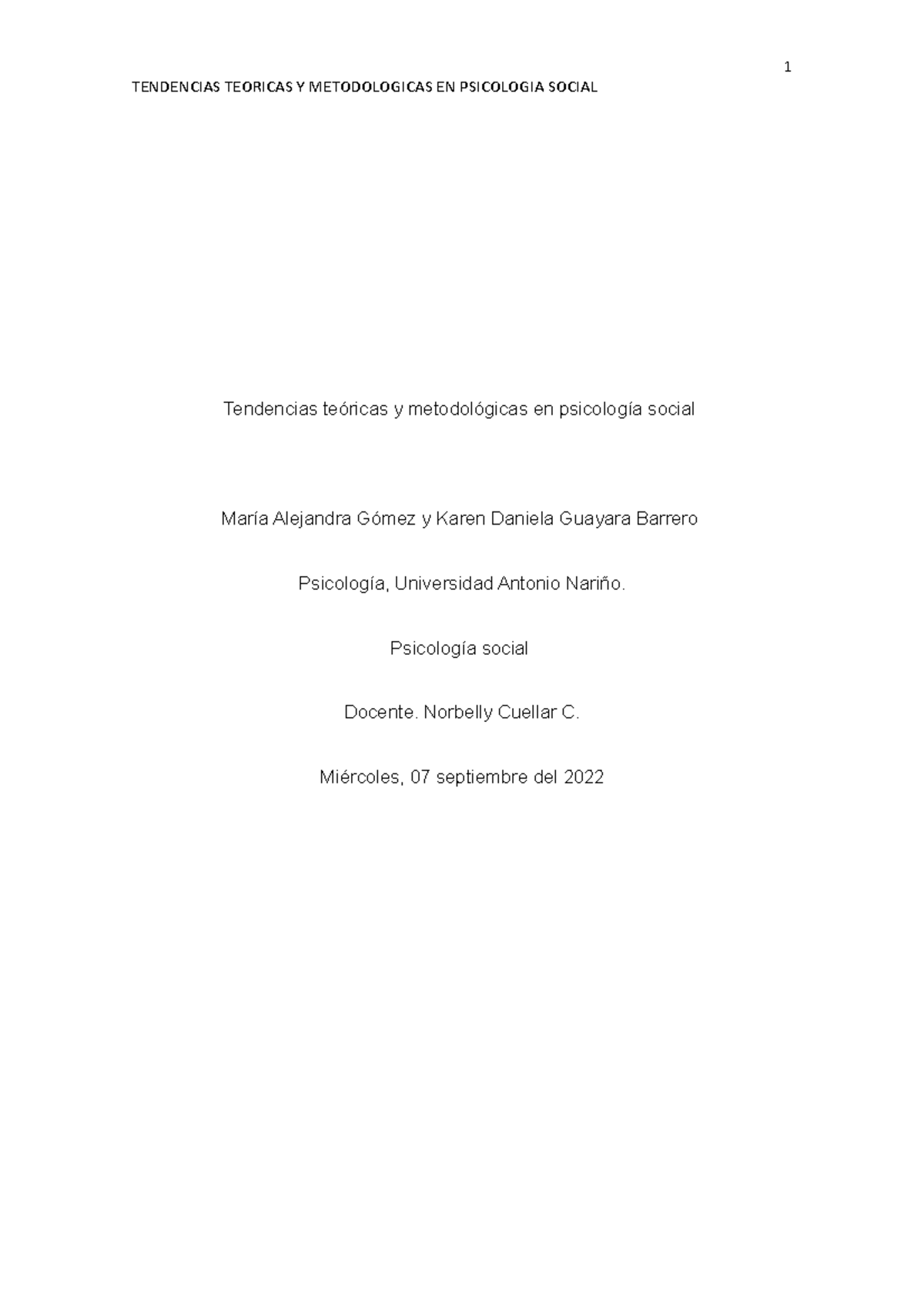 Tendencias Teóricas Y Metodológicas En Psicología Social Tendencias