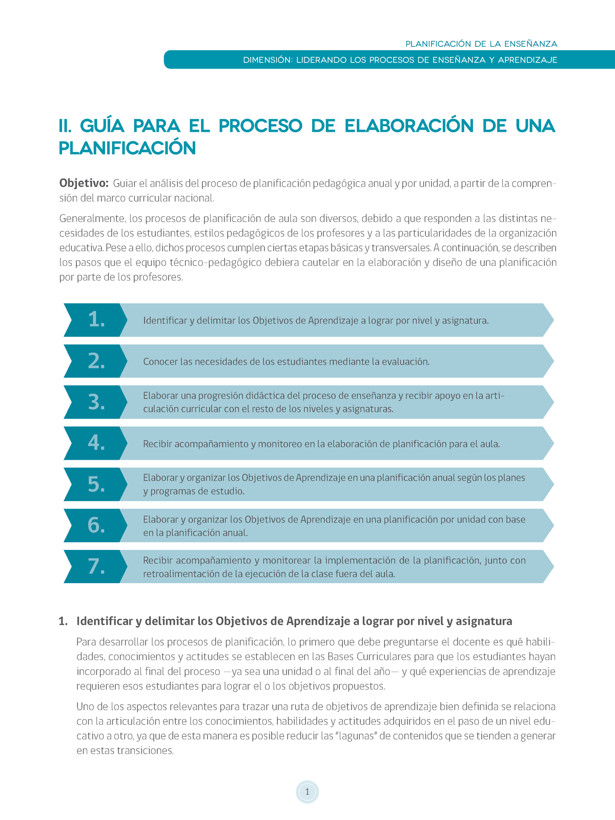 Ii Cómo Planificar DimensiÓn Liderando Los Procesos De EnseÑanza Y