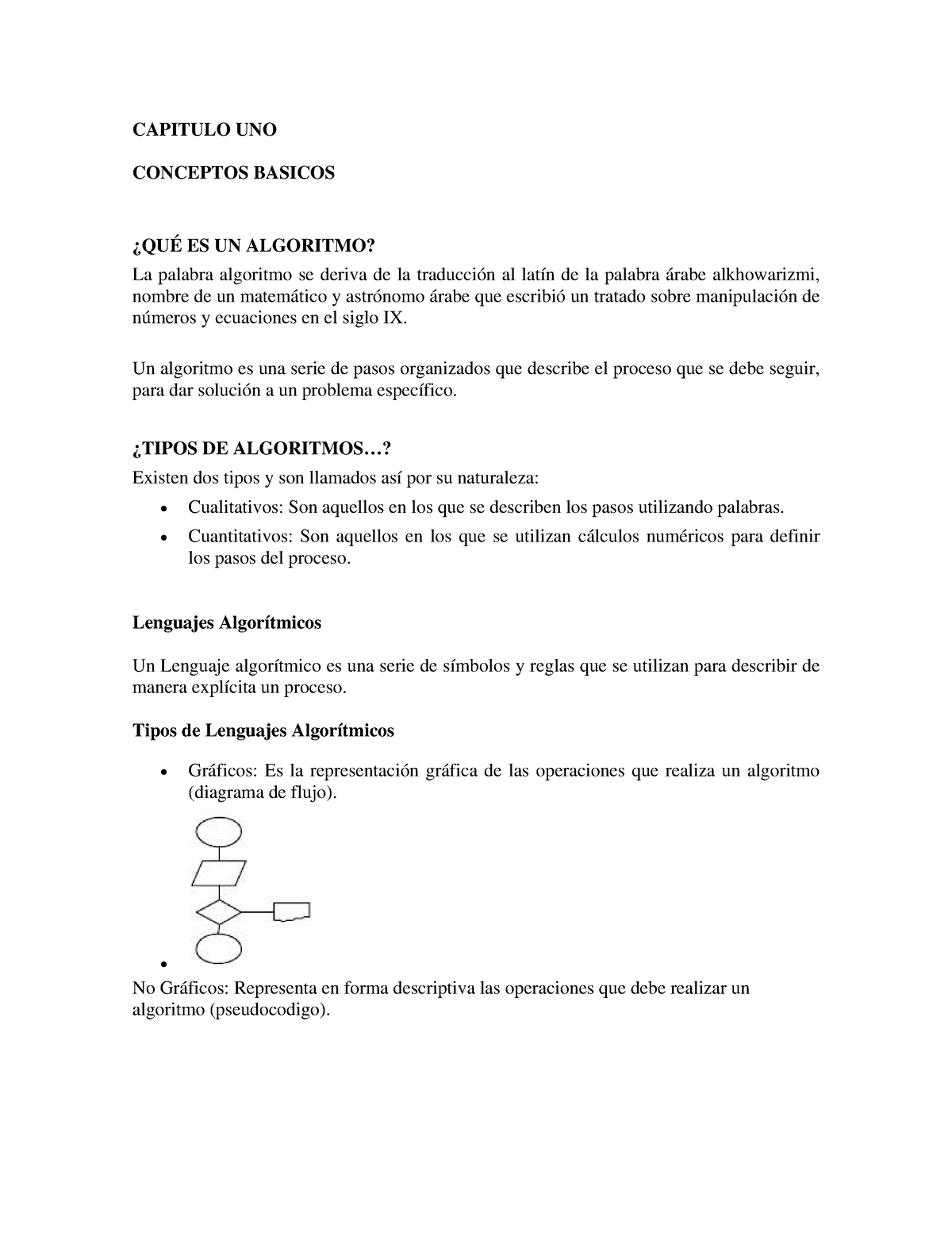 Introduccion A La Logica De Programacion Capitulo Uno Conceptos