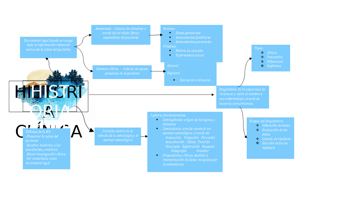 Mapa Conceptual De La Historia Clínica Práctica Histori A ClÍnica