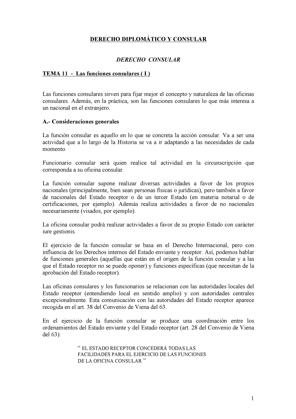 Derecho Diplomatico Y Consular Derecho DiplomÁtico Y Consular Derecho