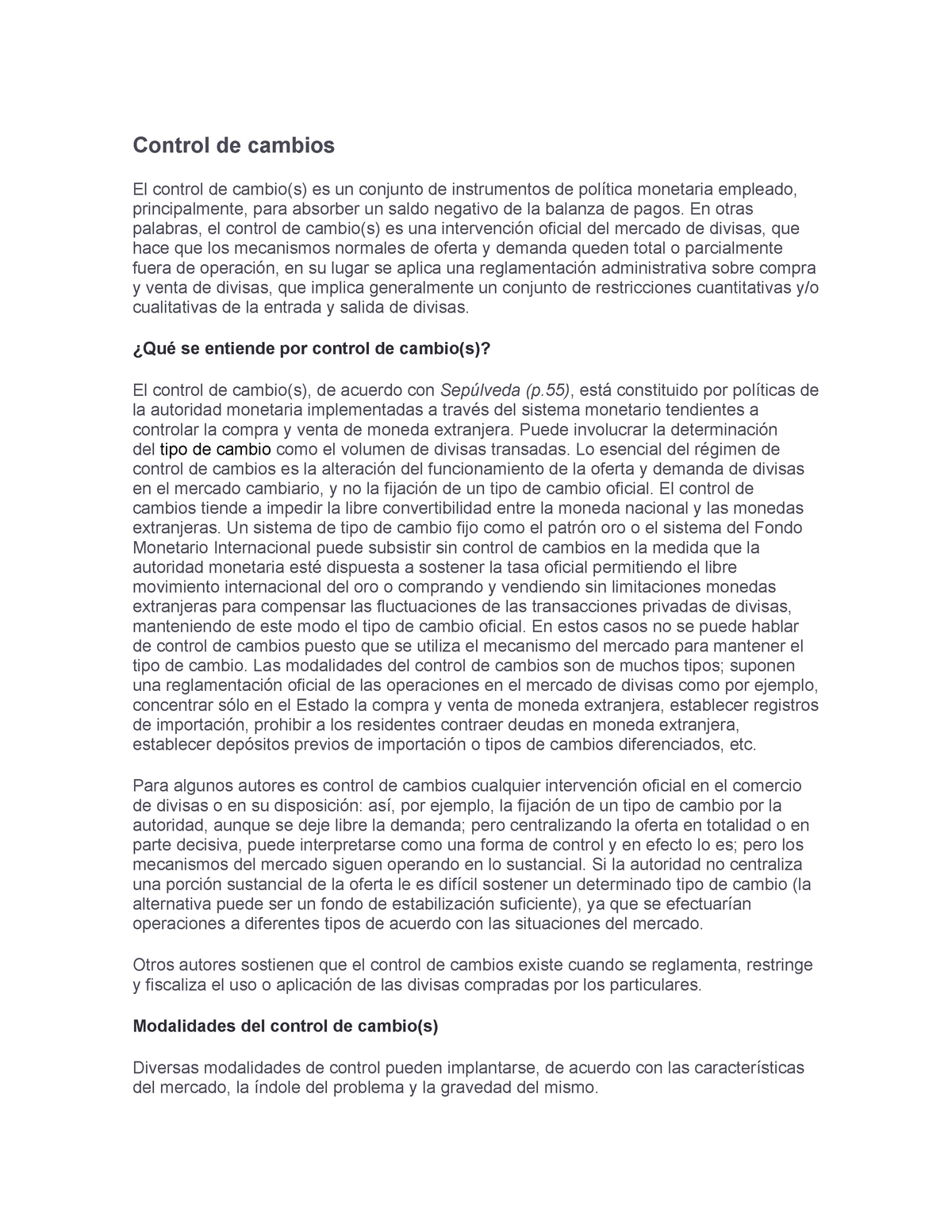 Control De Cambios En Otras Palabras El Control De Cambios Es Una