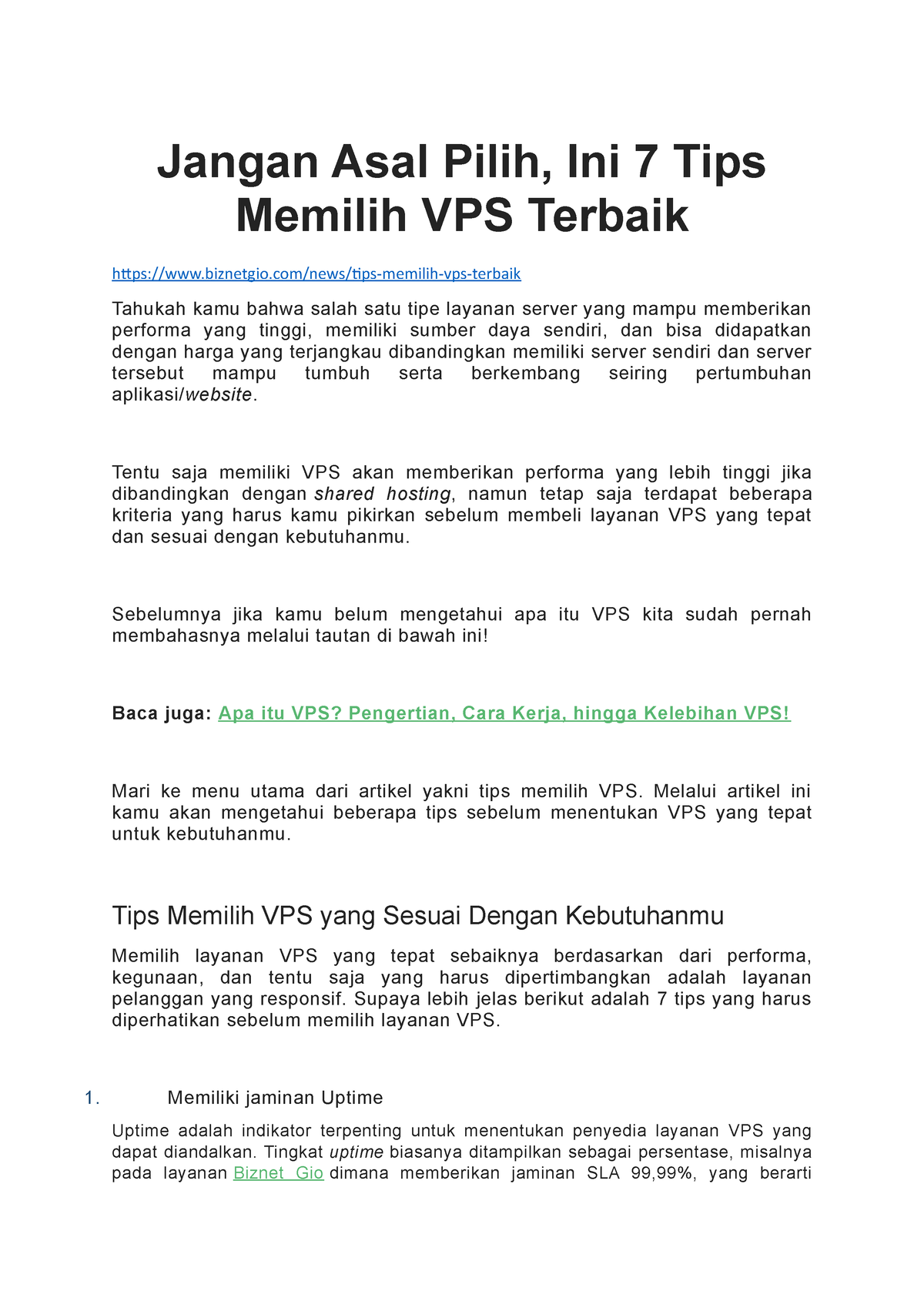 Jangan Asal Pilih Ini 7 Tips Memilih Vps Terbaik Jangan Asal Pilih