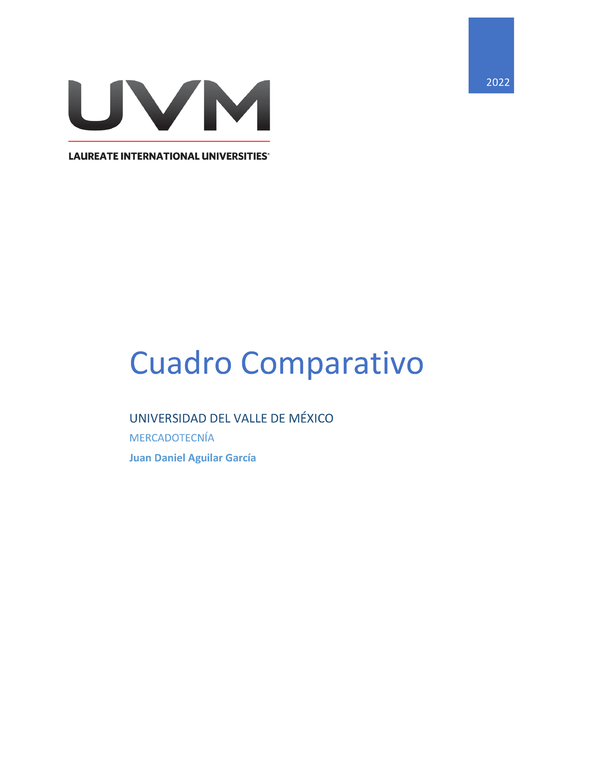 Cuadro Comparativo Actividad 13 Uvm 2022 Cuadro Comparativo