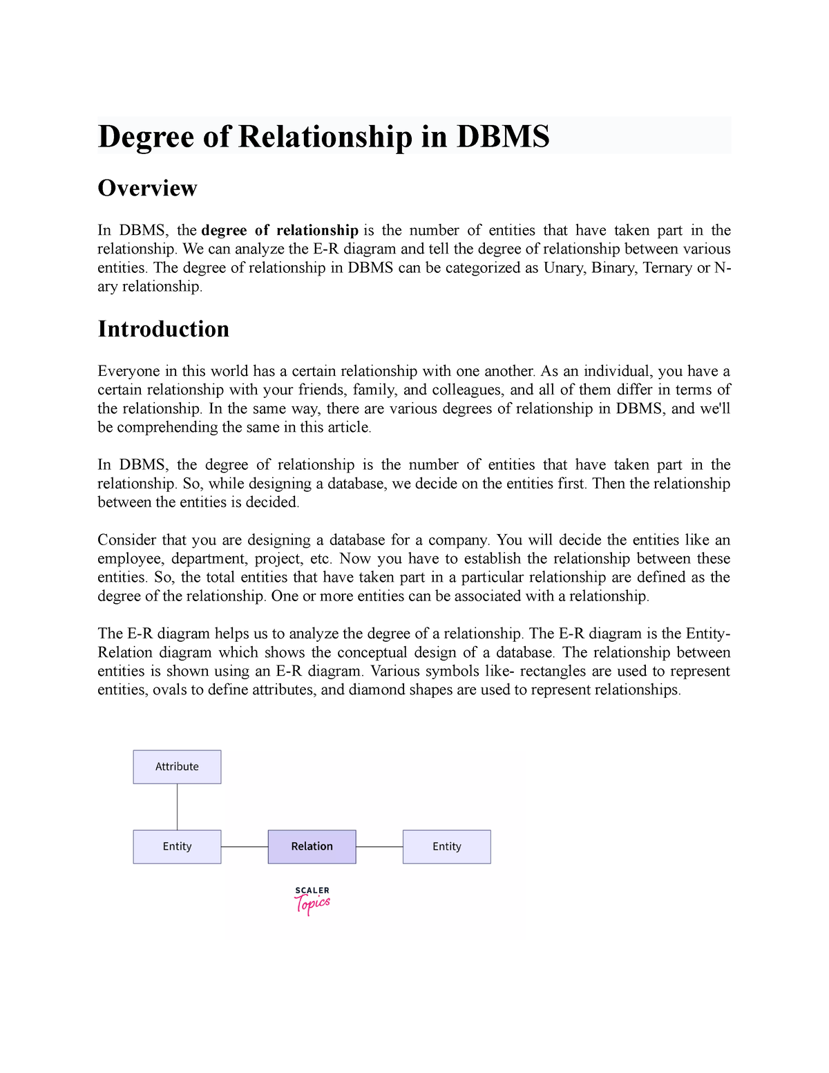 Degree Of Relationship In Dbms Degree Of Relationship In Dbms