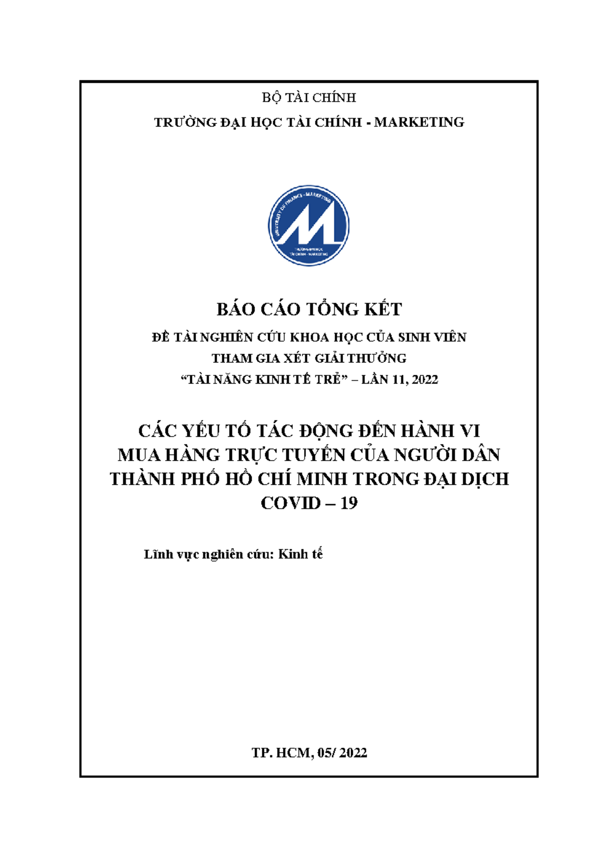 Final Nckh Factors Influencing Consumer Intentions To Adopt O BỘ