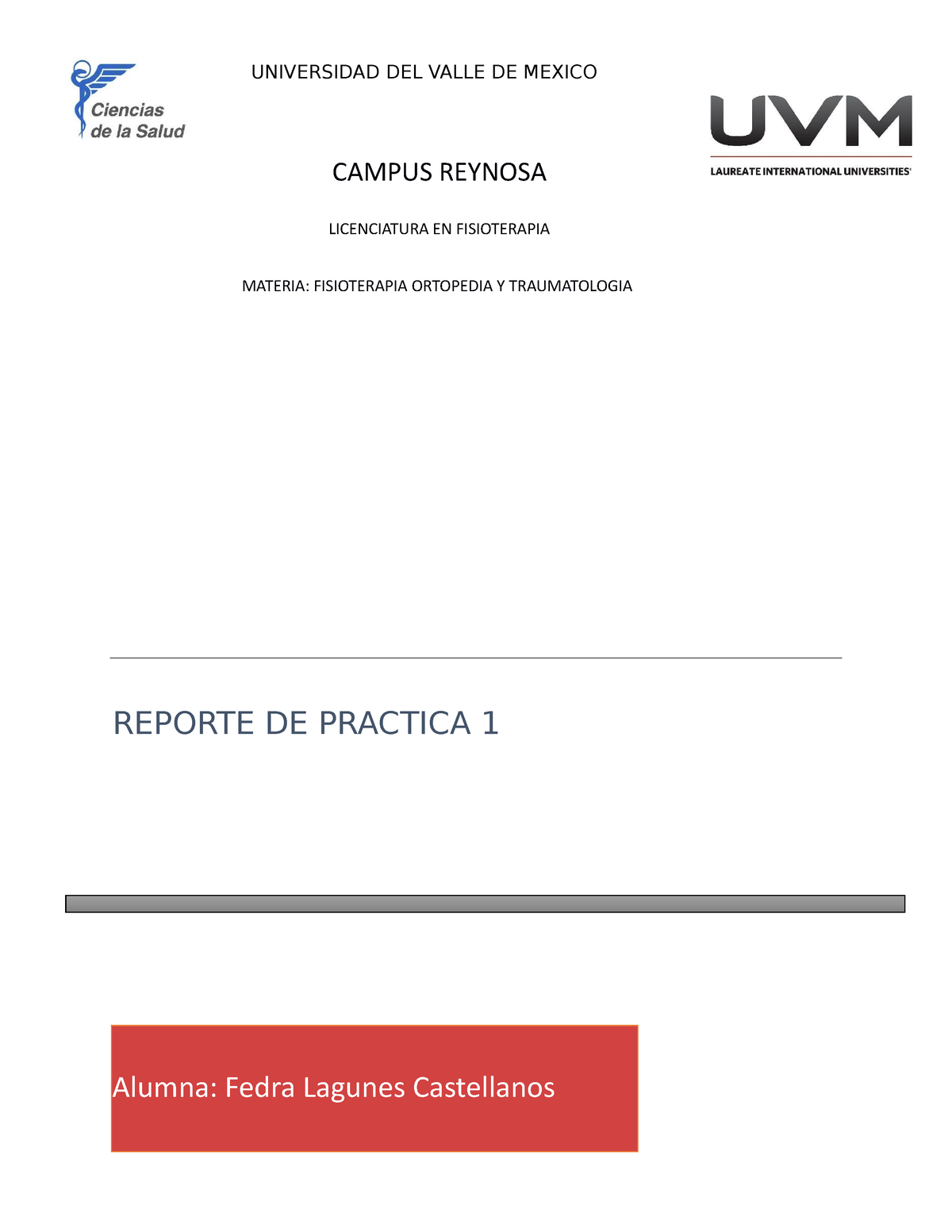 Reporte De Practica 7 Reporte De Practica 1 Alumna Fedra Lagunes