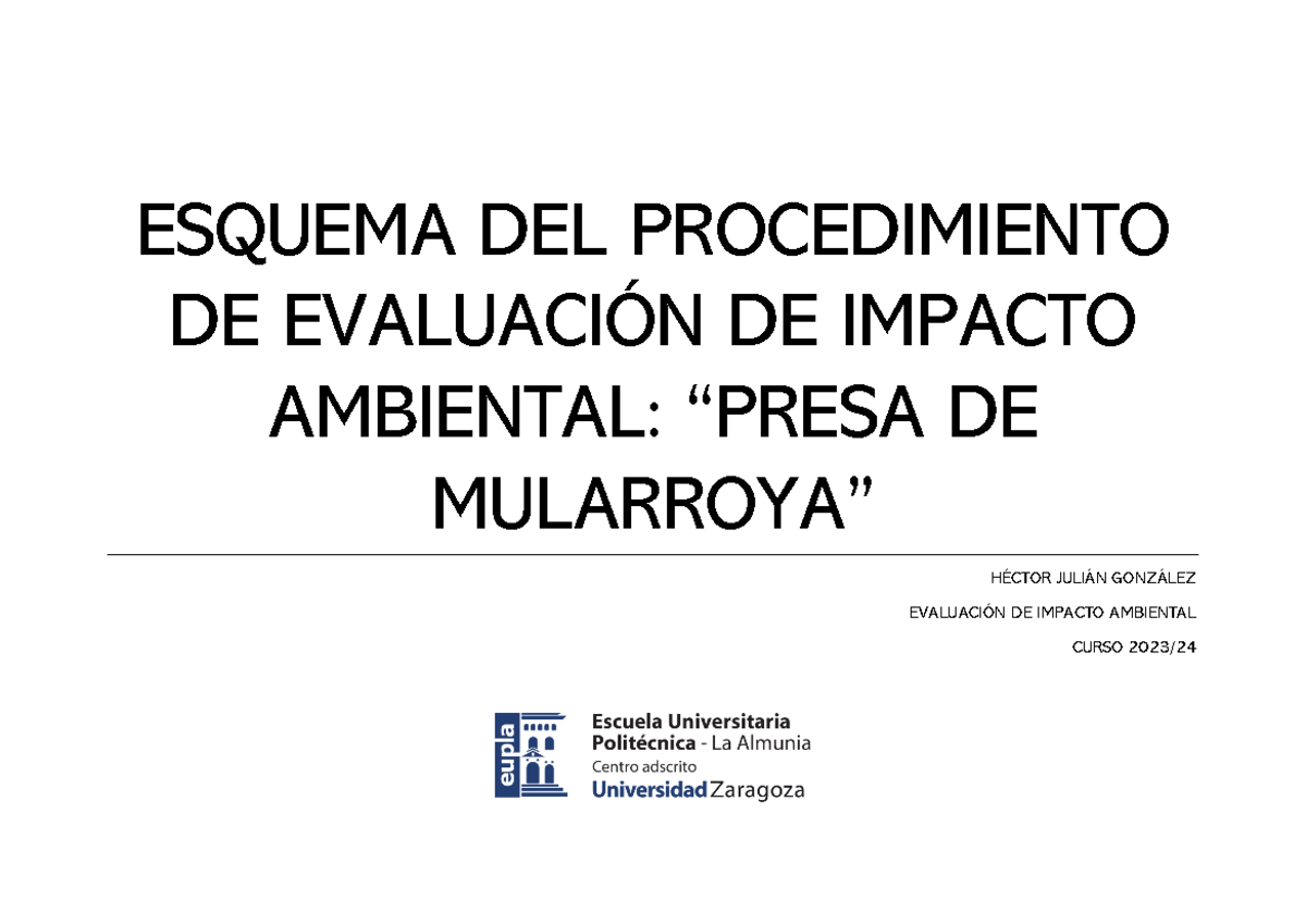 Esquema Eia Nuevo Esquema Del Procedimiento De EvaluaciÓn De