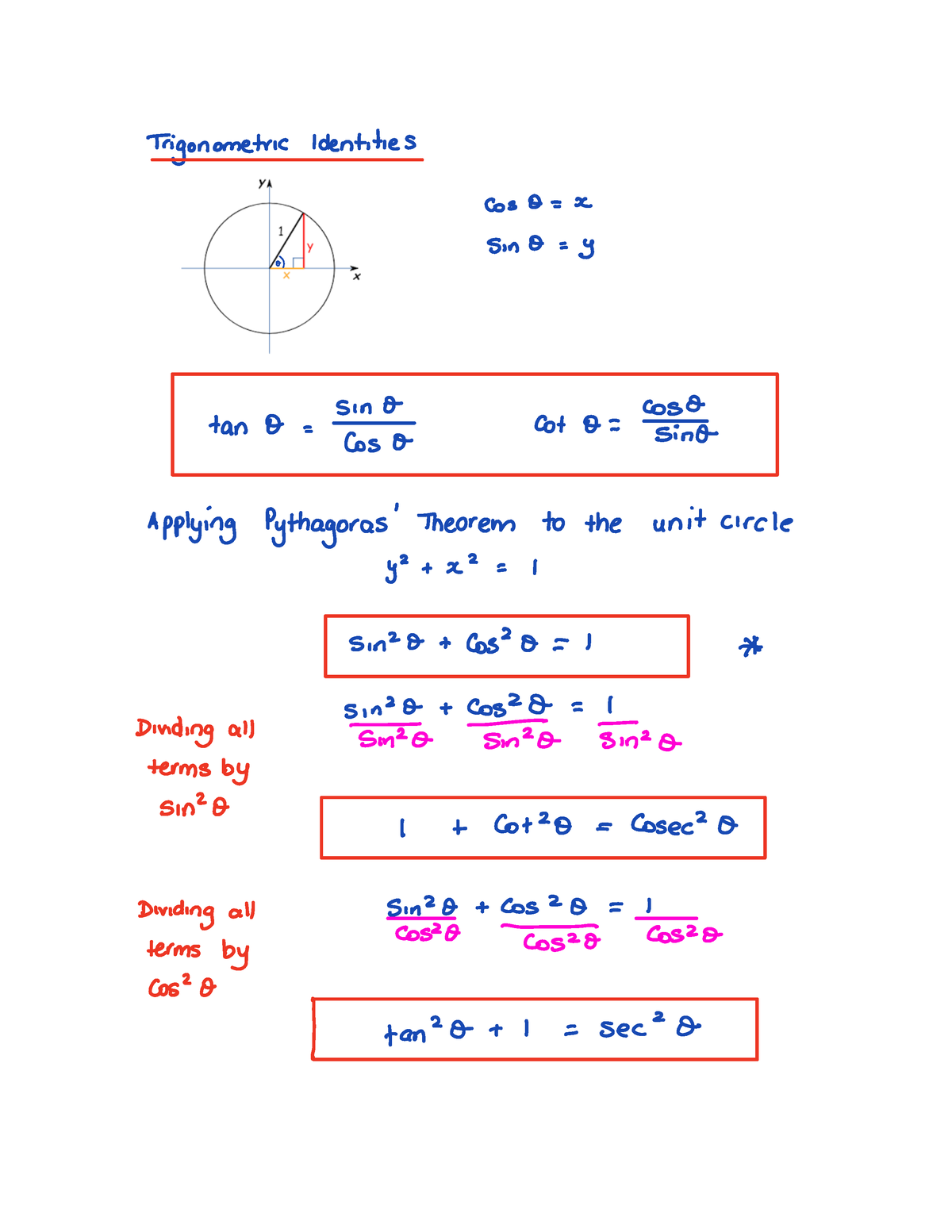 2 Trigonometric Identities Studocu