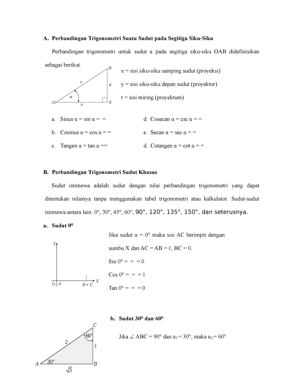 106781286 Perbandingan Trigonometri Suatu Sudut Pada Segitiga Siku Html