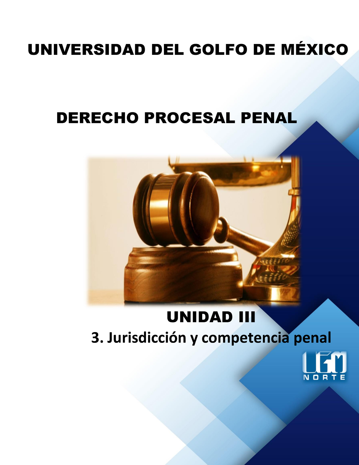 Jurisdicción Y Competencia Universidad Del Golfo De MÉxico Derecho