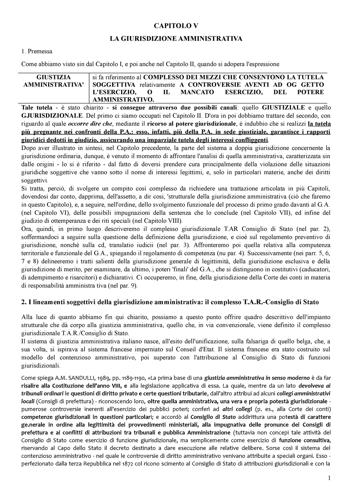 Cap 5 Giustizia Amministrativa Clemente Di S Luca Capitolo V La