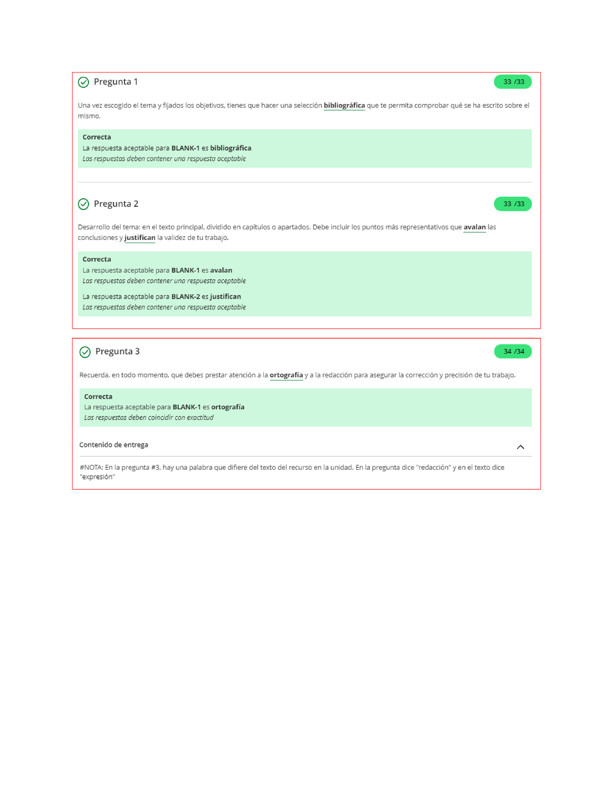 Unidad 1 Actividad 3 Autocorrergible Componentes Del Trabajo