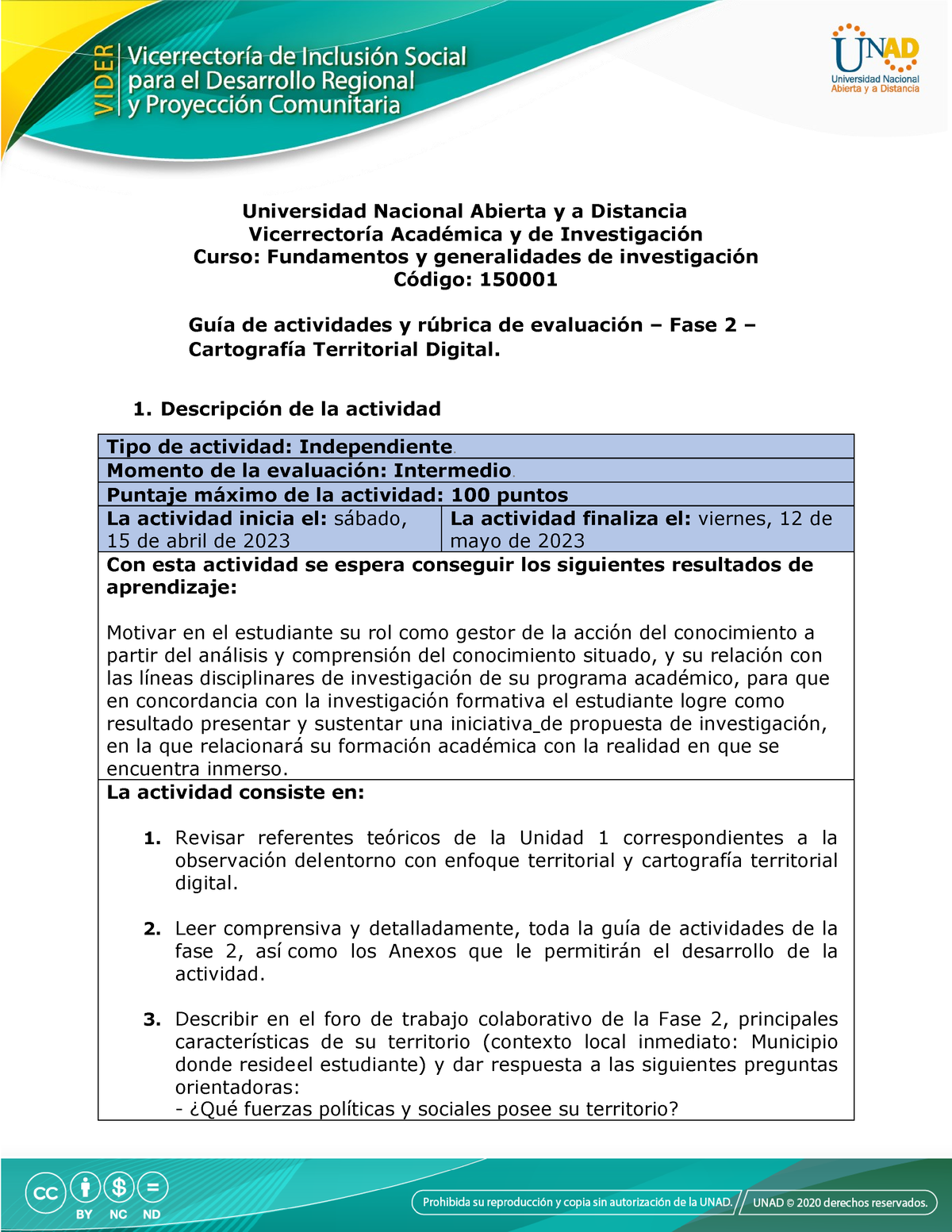 Guía De Actividades Y Rúbrica De Evaluación Unidad 1 Fase 2