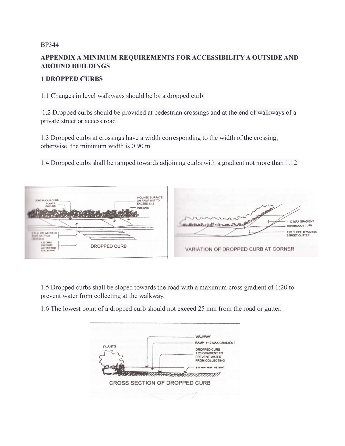 Bp 344 Accessibility Law Bp Appendix A Minimum Requirements For