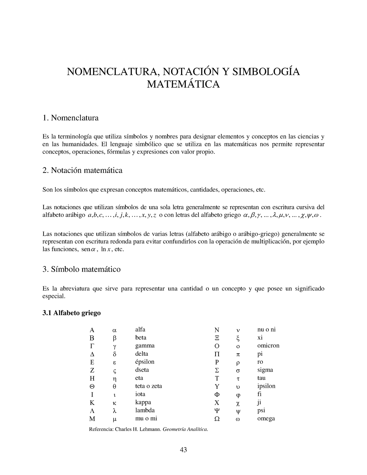 Trigonometria 43 Nomenclatura NotaciÓn Y SimbologÍa MatemÁtica 1