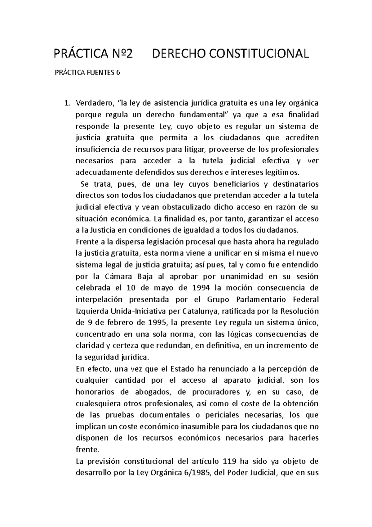 Práctica Nº2 Derecho Constitucional PrÁctica Nº2 Derecho