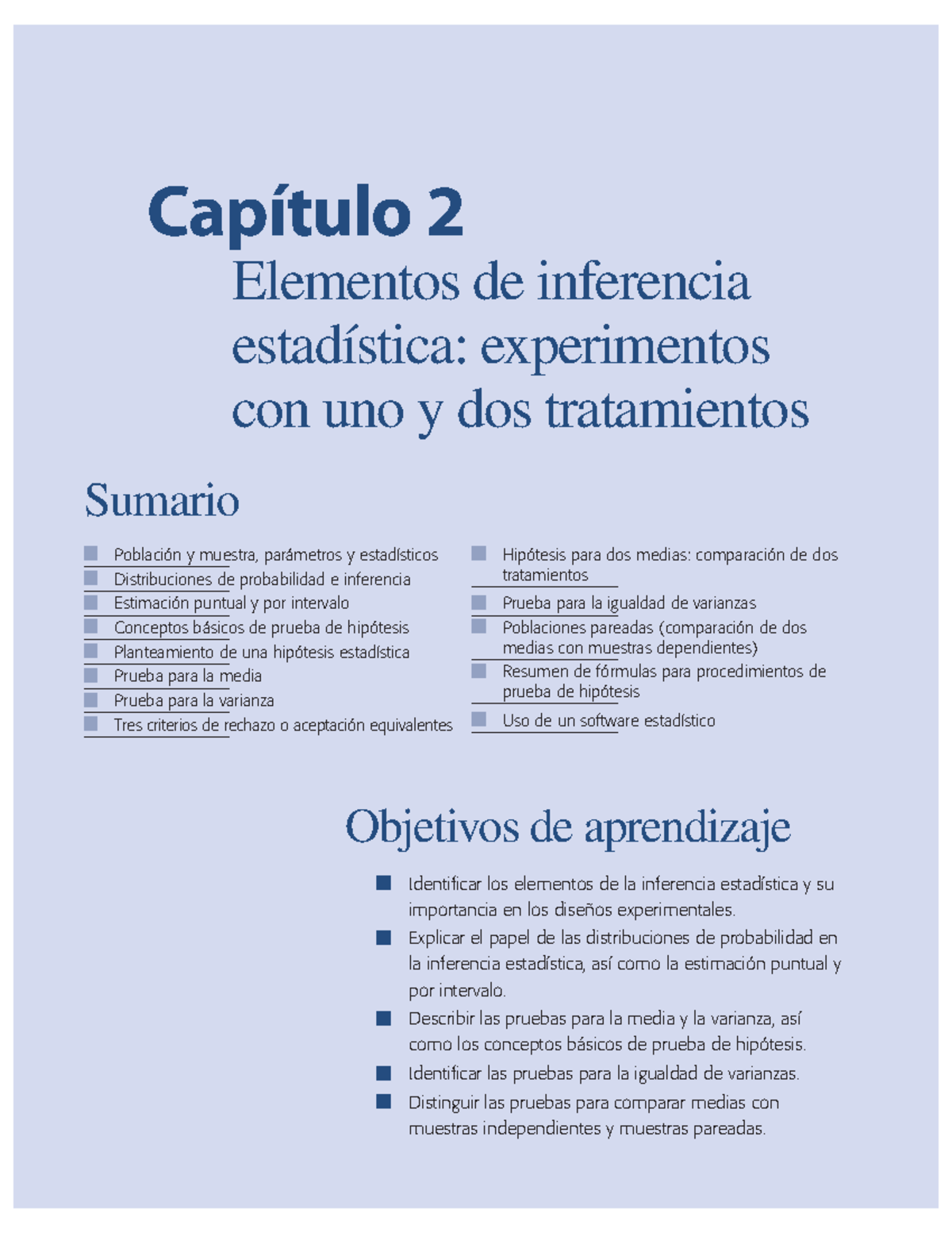 Cap2 Gutierrez Análisis Y Diseño De Experimentos Capítulo 2