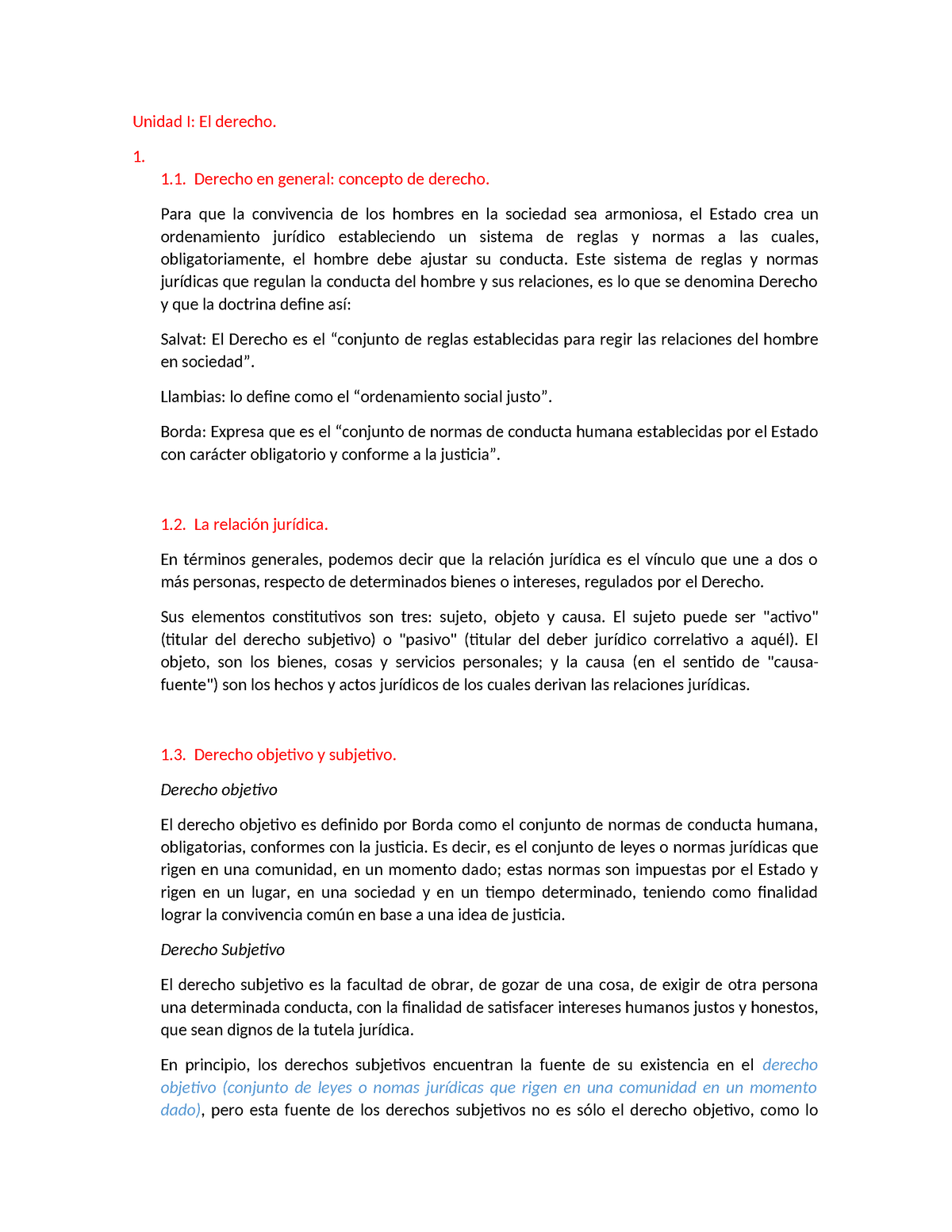 Derecho Privado Unidad I Unidad I El Derecho 1 1 Derecho En