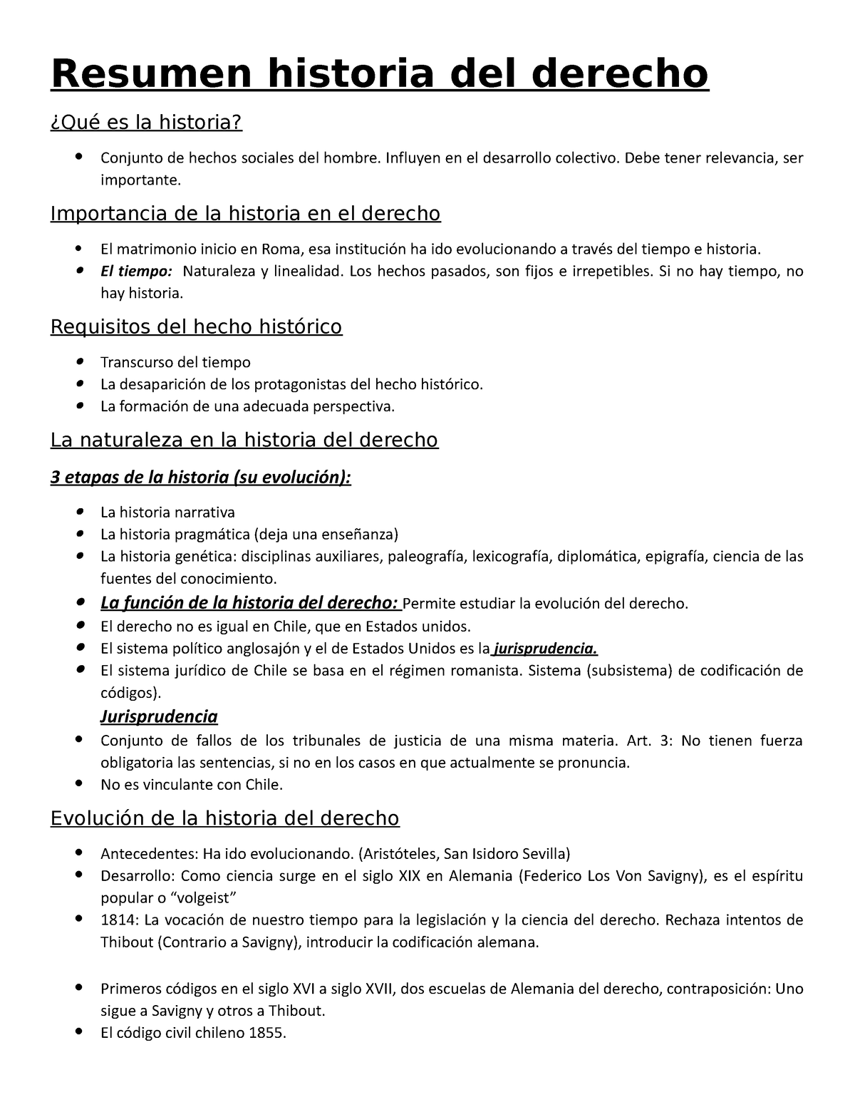 Resumen Historia Del Derecho Resumen Historia Del Derecho ¿qué Es La