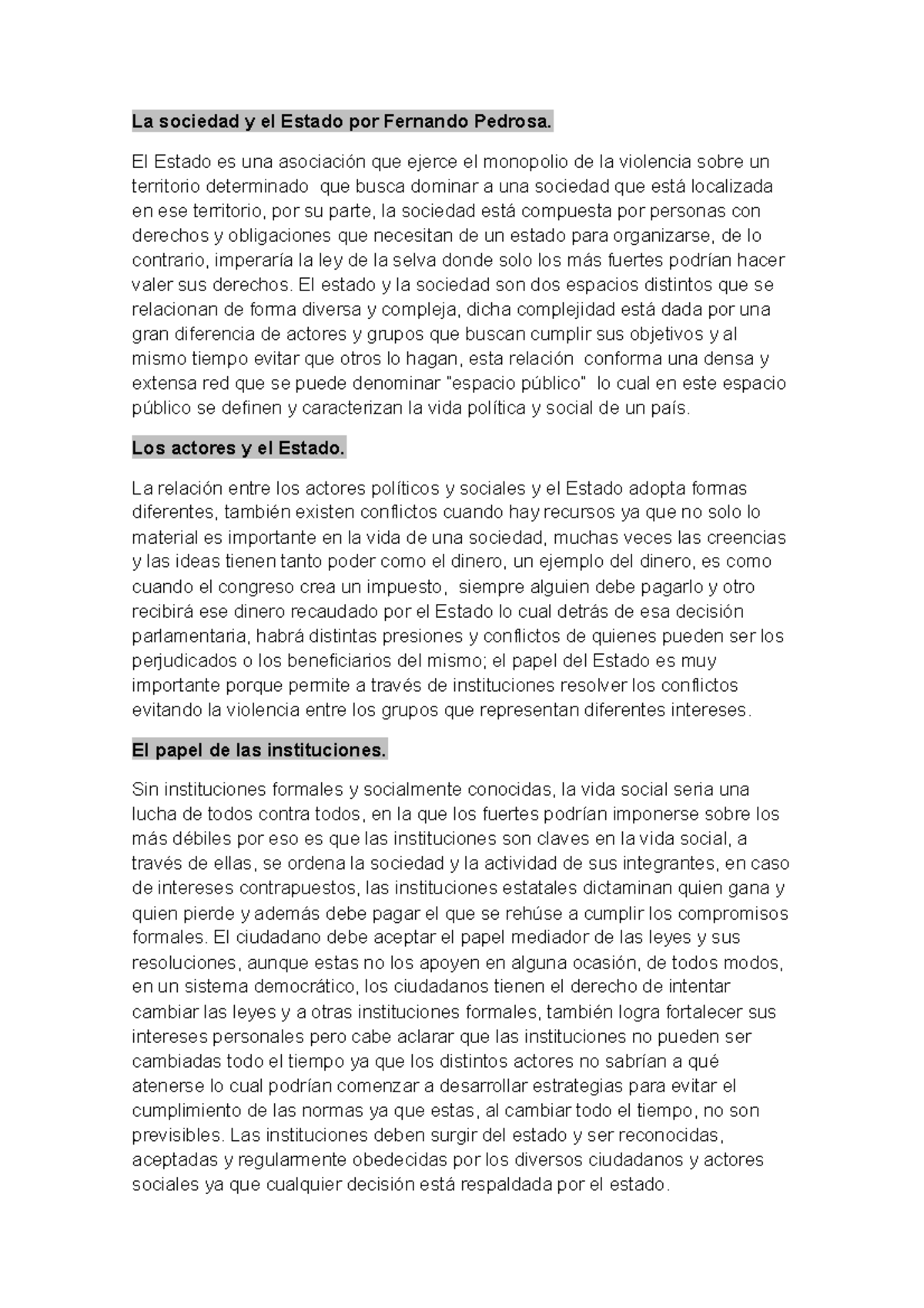 Parcial 1 Herramientas Para El Análisis De La Sociedad Y El Estado