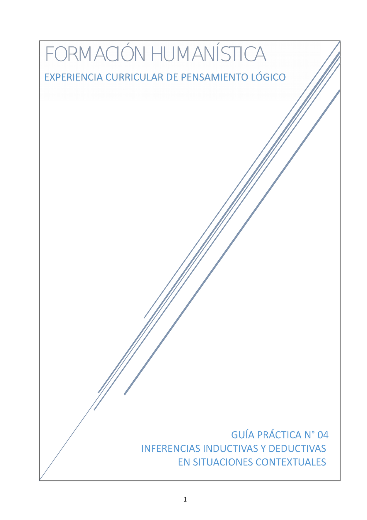 GuÍa Práctica N° 04 Desarrollado Pensamiento Logico GuÍa PrÁctica N