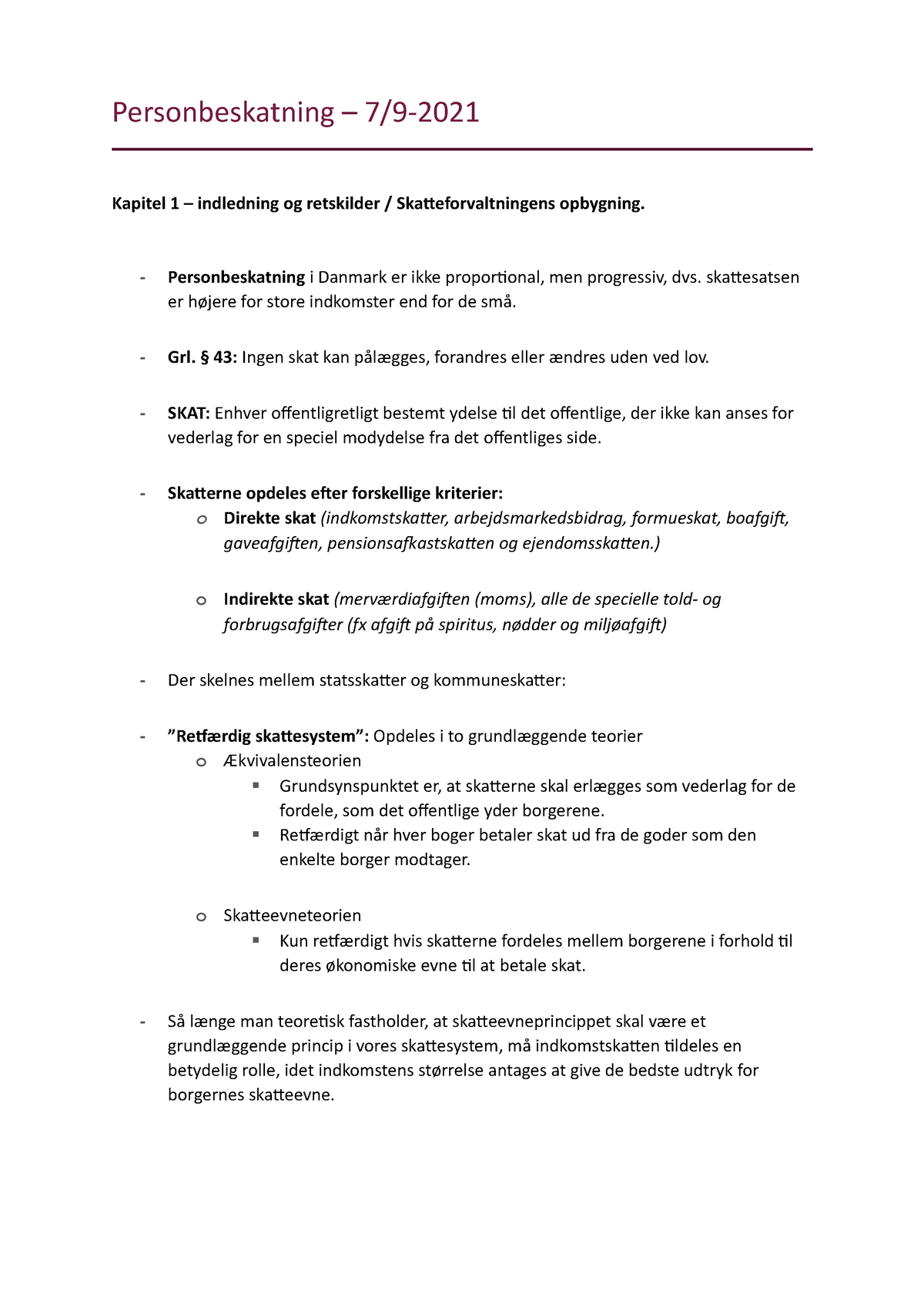 Personbeskatning 79 21 Kapitel 1 Personbeskatning 79 Kapitel 1