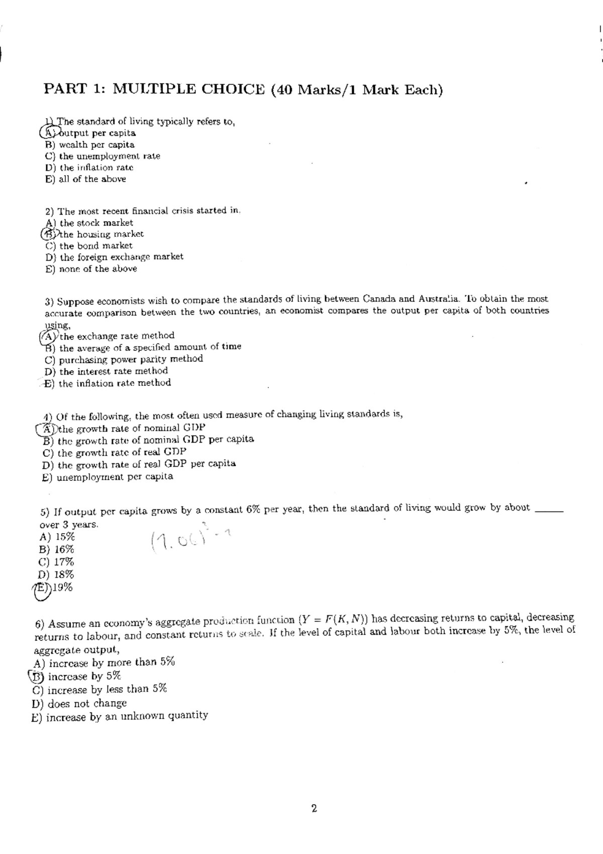 Midterm Exam 1 2 May Questions And Answers Part 1 Multiple Choice