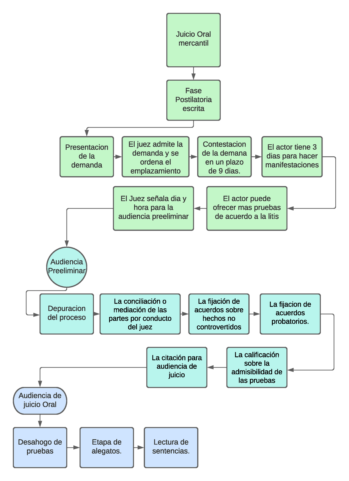 Diagrama Juicio Oral Que Explica Las Etapas Del Juicio Oral Juicio