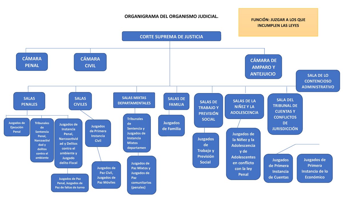 Esquemas Del Organismo Judicial Ejecutivo Y Legislativo Derecho