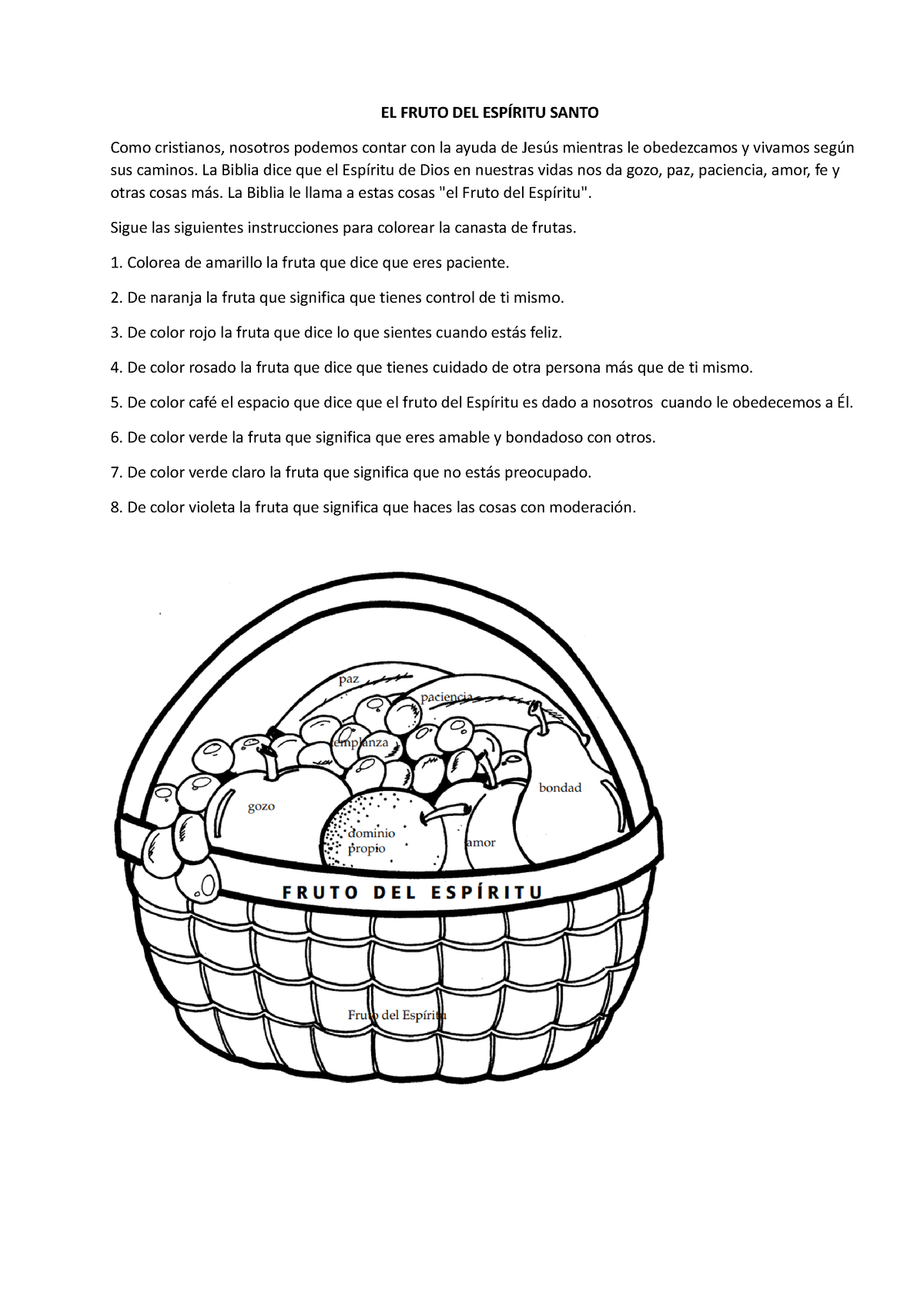 El Fruto Del Espíritu Santo El Fruto Del EspÍritu Santo Como