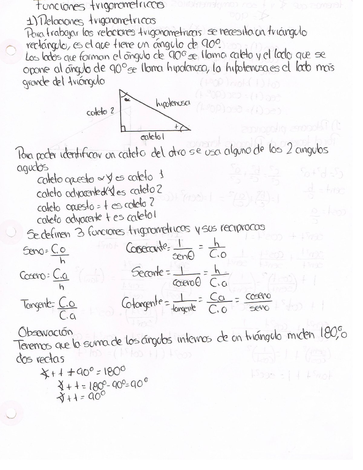 Funciones Trigonometricas Geometria Y Trigonometria Studocu