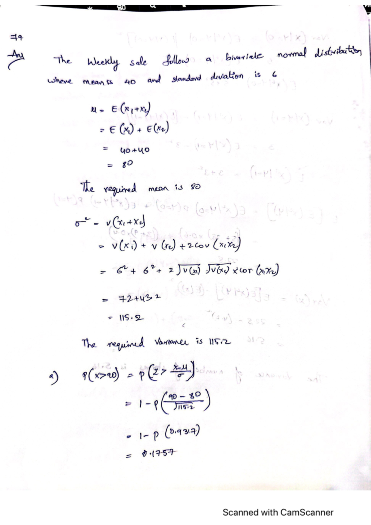 Homework 8 4 5 Conditional Variance Moment Generating Functions