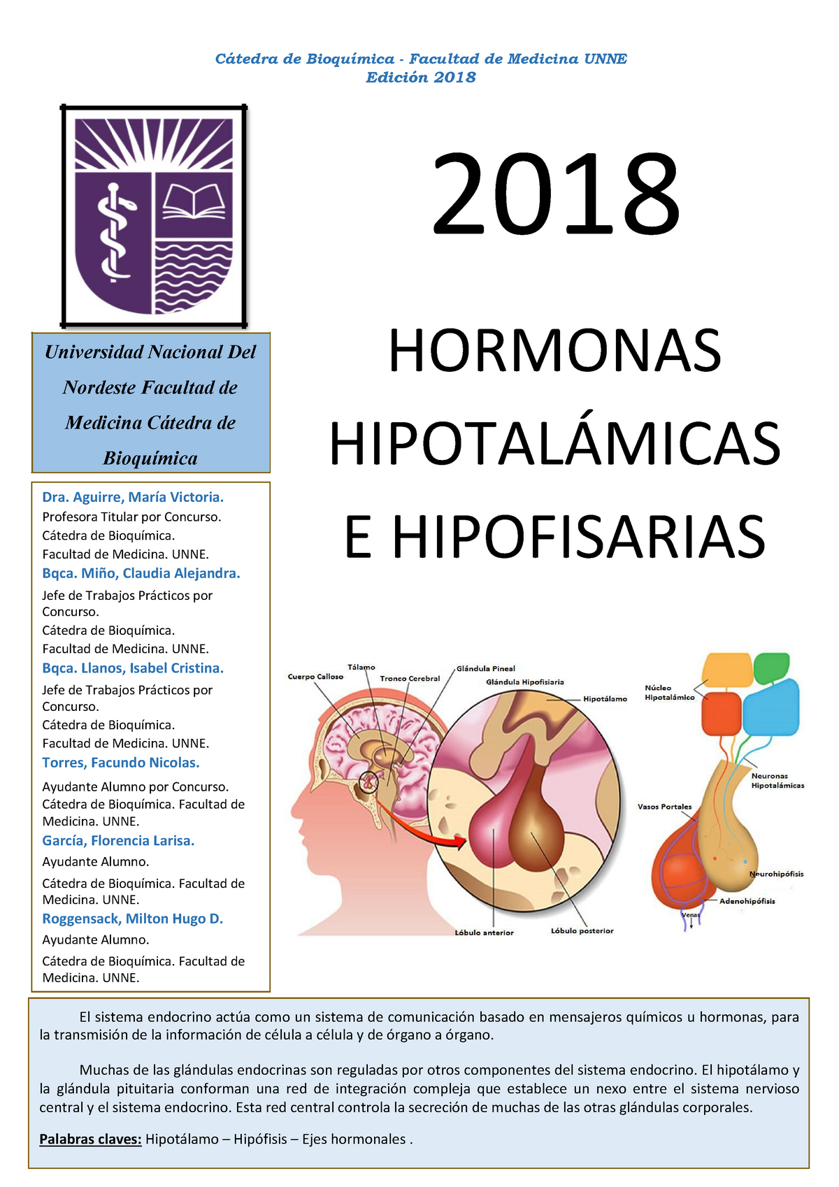Hormonas Hipotalámicas E Hipofisarias 2018 Edición 2018 2018