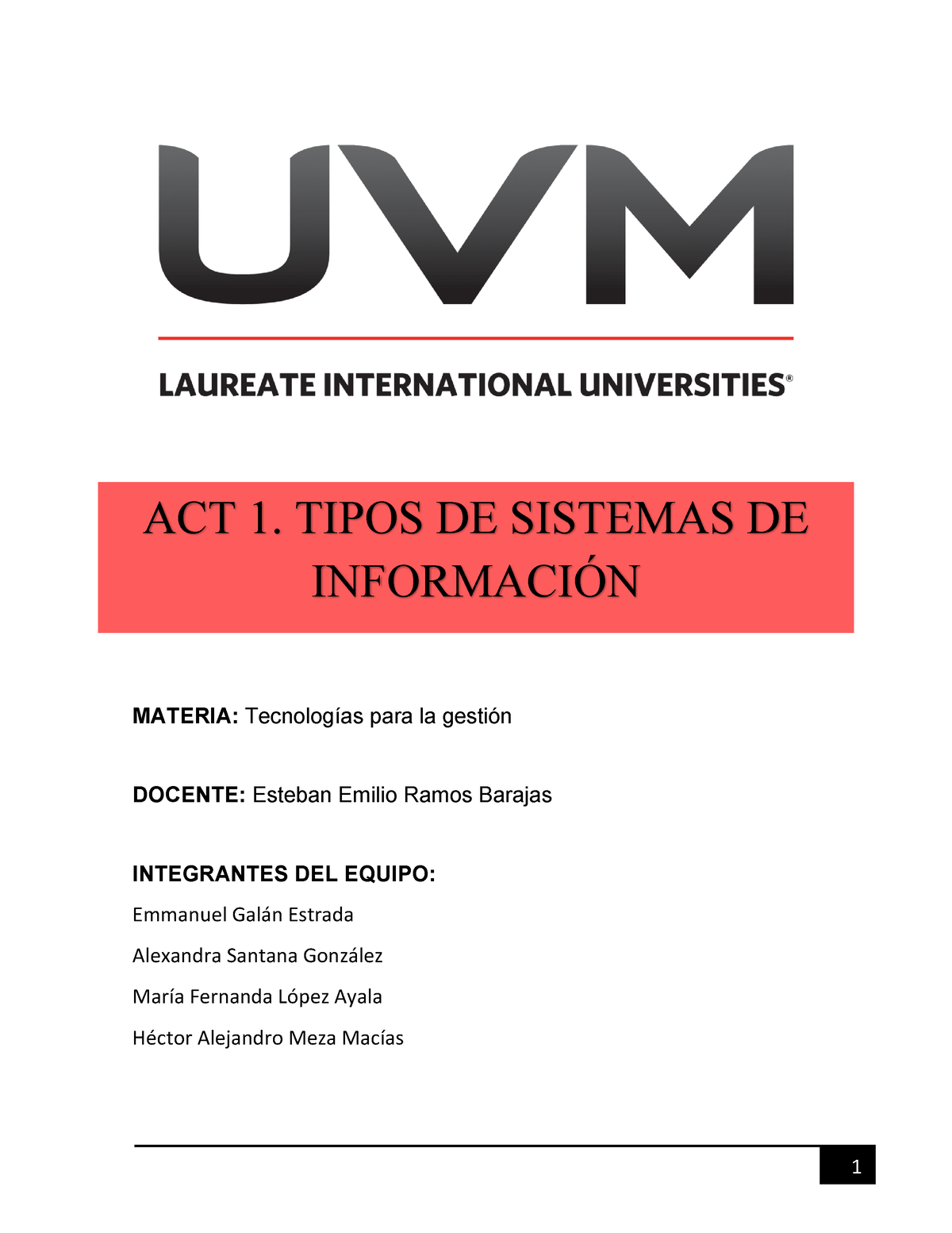 Actividad 1 Análisis Trabajo Materia Tecnologías Para La Gestión