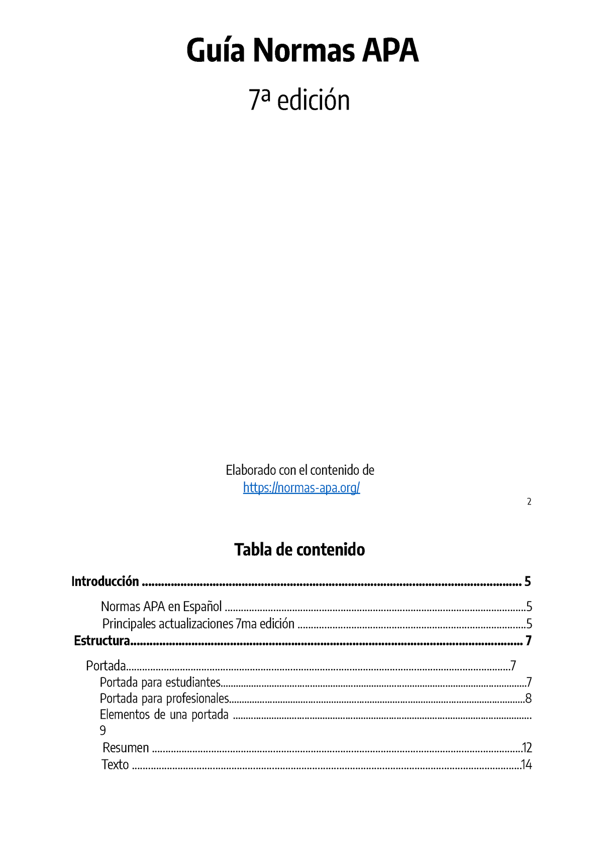 Guia Normas Apa 7ma Edicion 1 1 4 Guía Normas Apa 7ª Edición