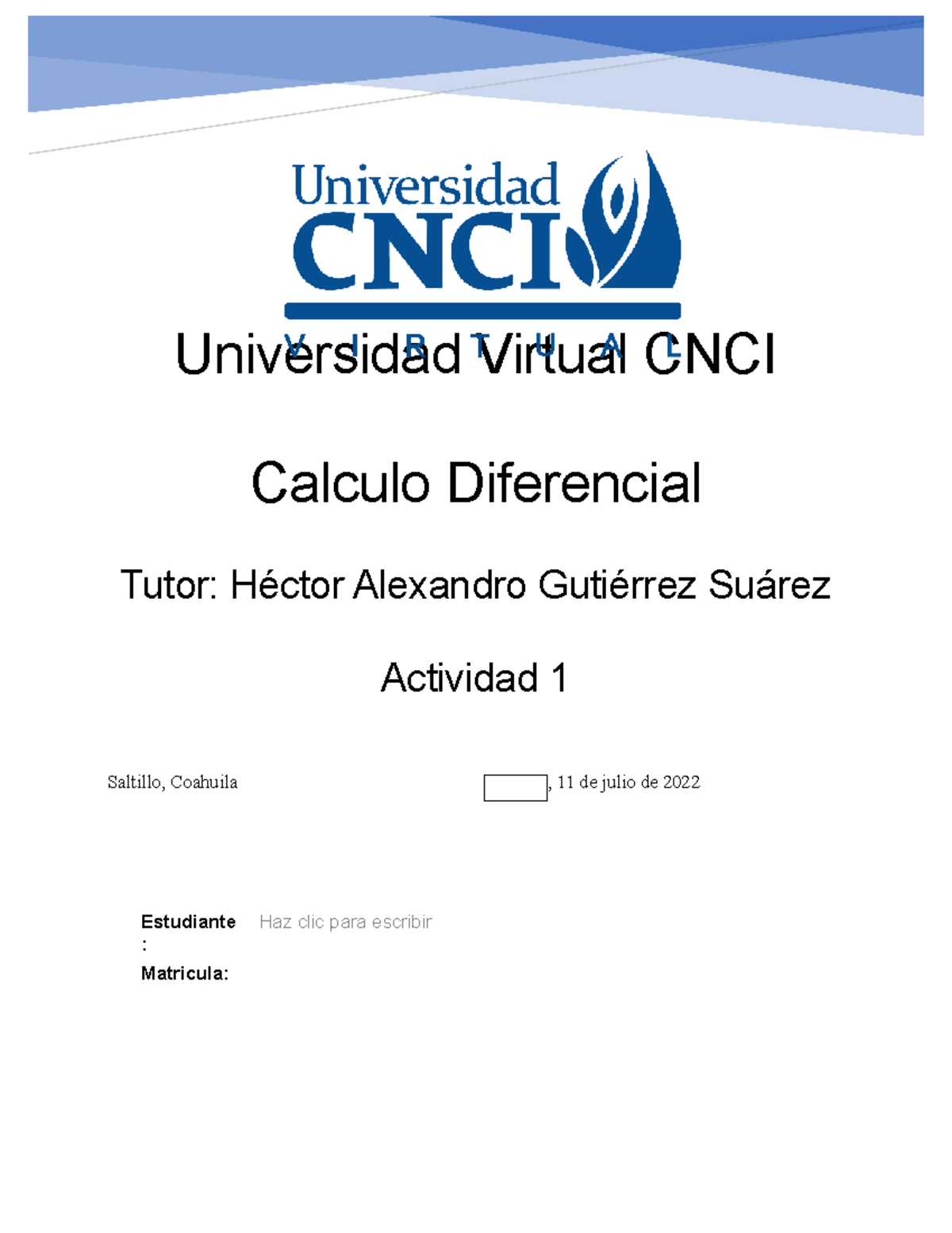 Actividad 1 Material De Apoyo Universidad Virtual Cnci Calculo