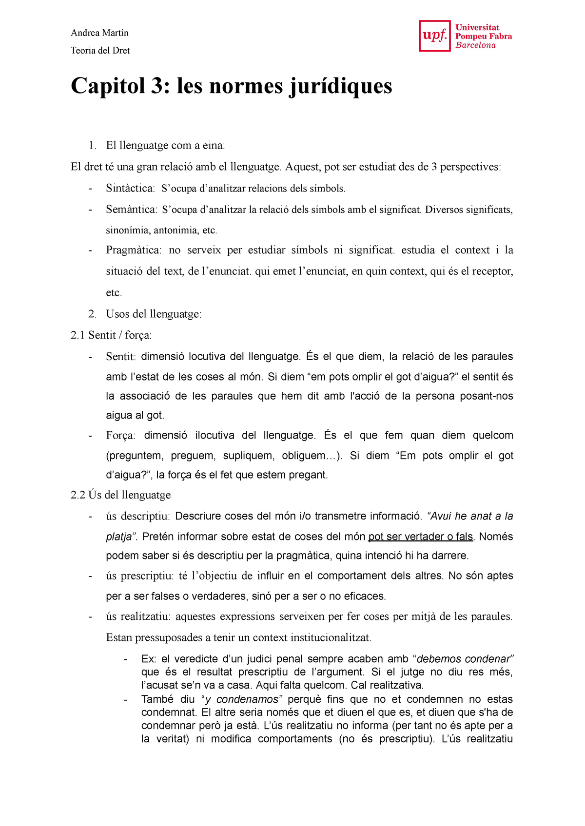 Teoria Del Dret Teoria Del Dret Capitol 3 Les Normes Jurídiques 1