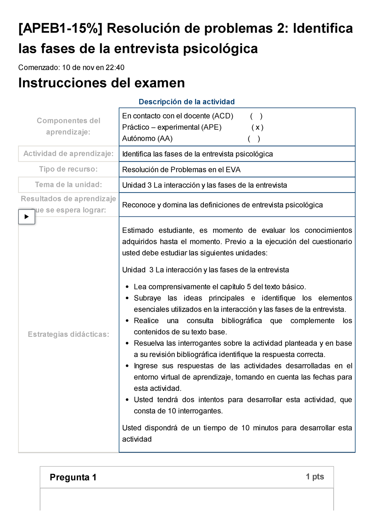 Examen Apeb 1 15 Resolución De Problemas 2 Identifica Las Fases De