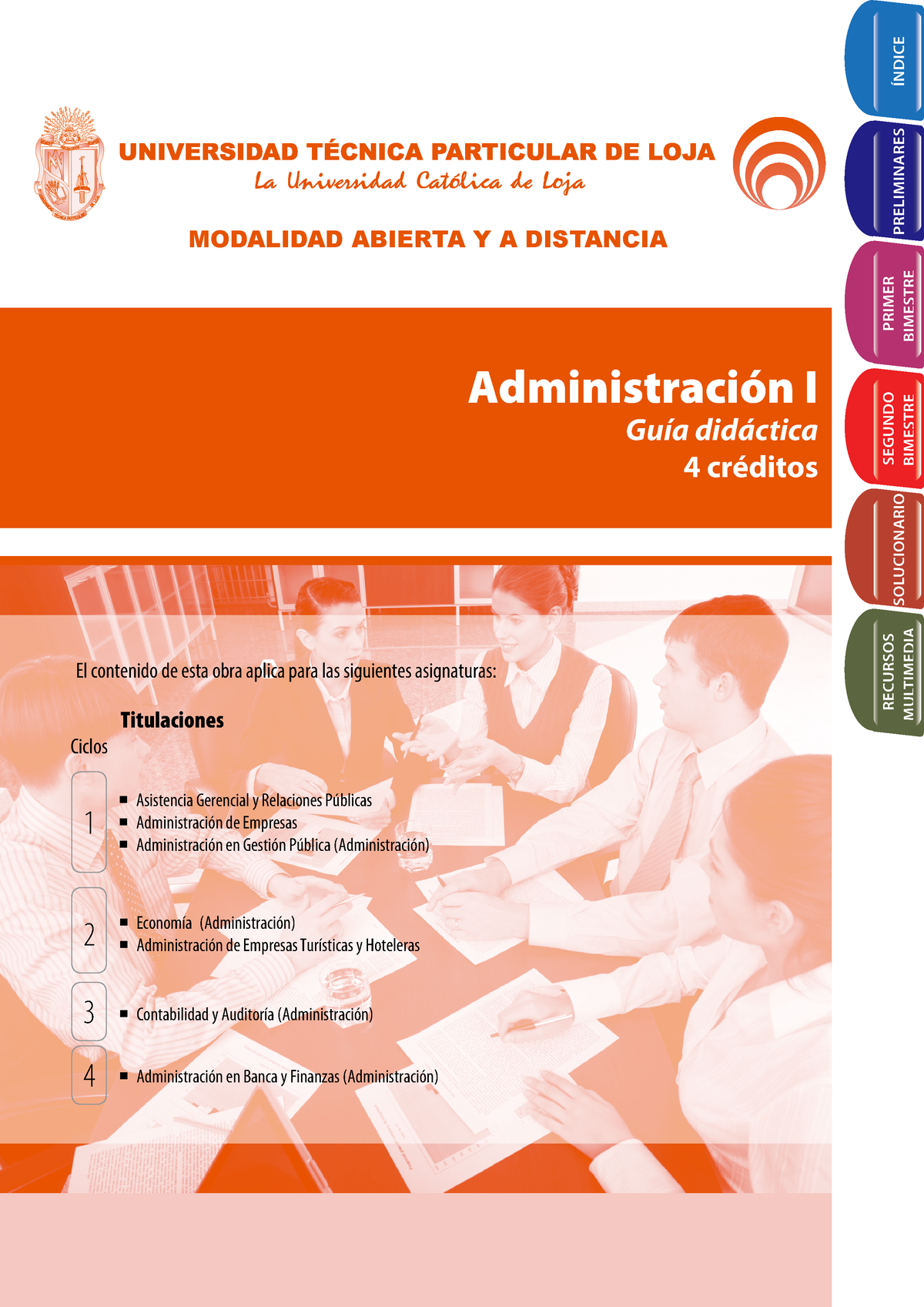 Guia Administracion Utpl Modalidad Abierta Y A Distancia