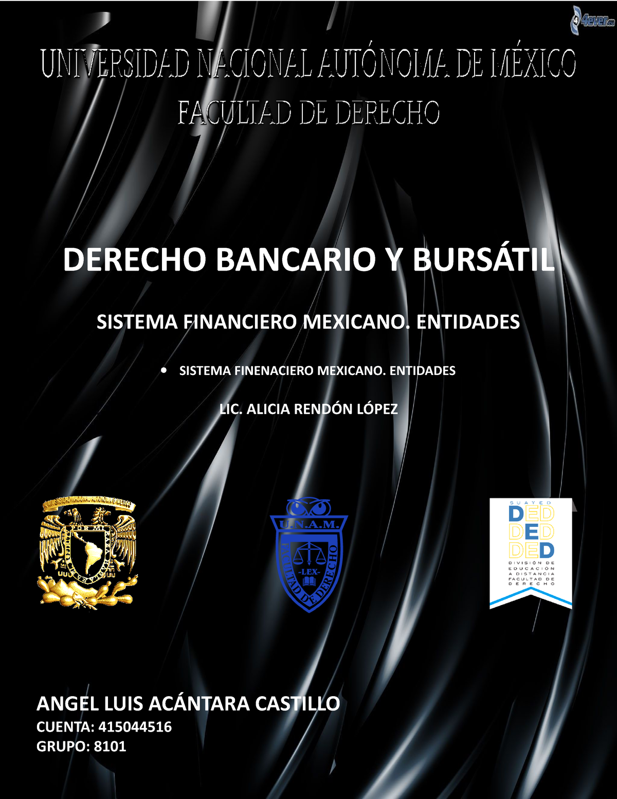 Alcantaraa Dbyb A2 B3 Sistema Financiero Mexicano Entidade Derecho