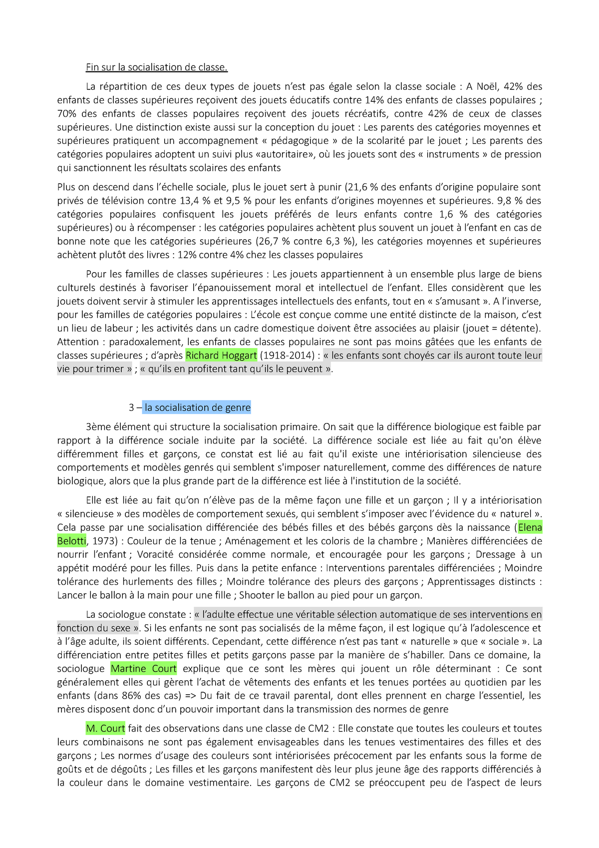 Chapitre 5 Socialisation Et Structures Sociales Suite Chapitre 6